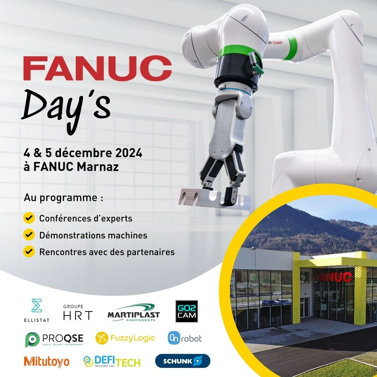 Le Groupe HRT partenaire des FANUC Day's 2024 - Groupe HRT